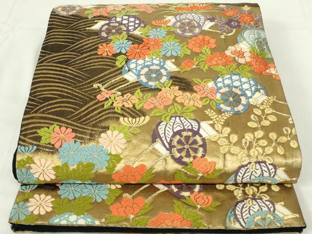 ■■■　サイズ　■■■ 長さ 414cm 幅 30.5cm程 ■■■　商品詳細　■■■ 【正絹・芯なし】 詳細に関しましては、画像をご確認ください。 大変上質な逸品になります。 お安く出品致しますので、是非この機会にいかがでしょうか？ ■■...
