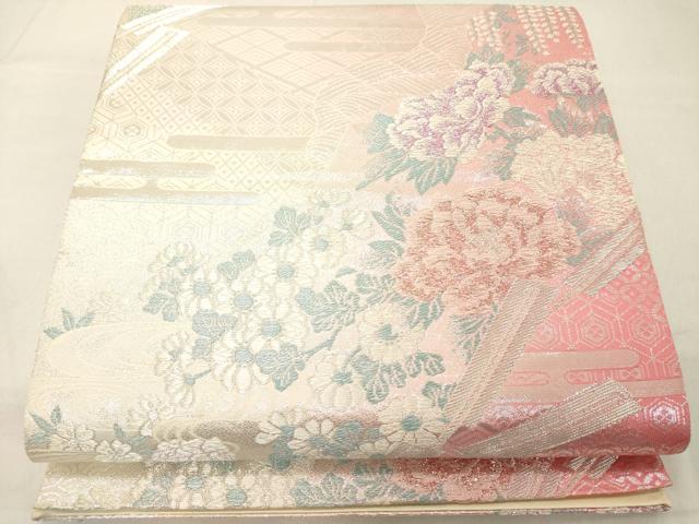 ■■■　サイズ　■■■ 長さ 428cm 幅 31cm程 ■■■　商品詳細　■■■ 【正絹】 詳細に関しましては、画像をご確認ください。 大変上質な逸品になります。 お安く出品致しますので、是非この機会にいかがでしょうか？ ※汚れ等に関しま...