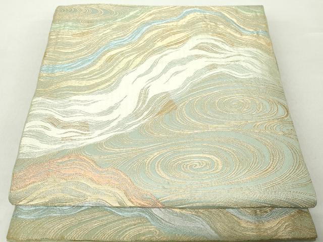 ■■■　サイズ　■■■ 長さ 406cm 幅 29.5cm程 ■■■　商品詳細　■■■ 【正絹・芯なし】 詳細に関しましては、画像をご確認ください。 西陣の老舗服部織物は創業1788年から脈々と その卓越した技術力と創作性で親しまれてきまし...