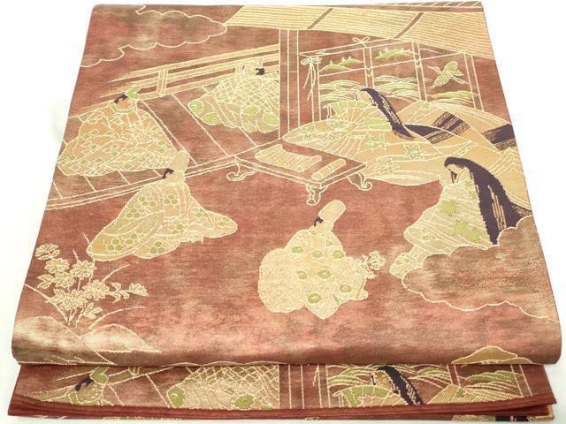 ■■■　サイズ　■■■ 長さ 422cm 幅 30.5cm程 ■■■　商品詳細　■■■ 【正絹・芯なし】 詳細に関しましては、画像をご確認ください。 大変上質な逸品になります。 お安く出品致しますので、是非この機会にいかがでしょうか？ ■■...