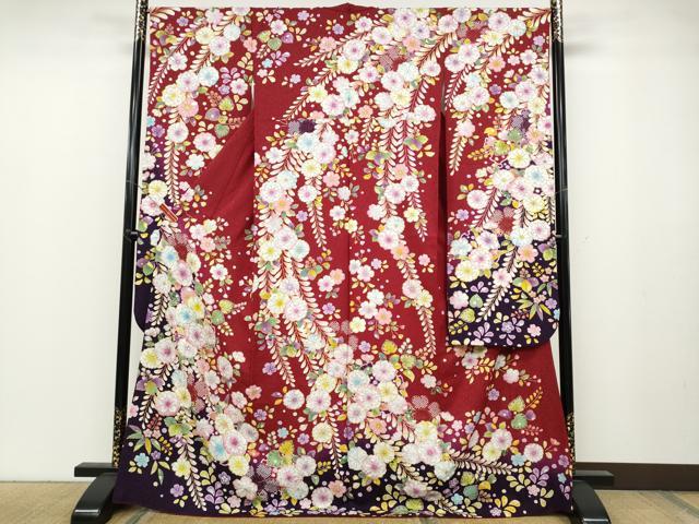 ■■■　サイズ　■■■ 身丈 171cm（肩から） 裄丈 67cm 袖丈 113cm　縫込み 3cm 袖幅 34cm 前幅 25cm 後幅 30cm 着物縫いこみ 内揚げ 3cm 裄 お袖側 約4cm　身頃側 約2cm ■■■　商品詳細　■...