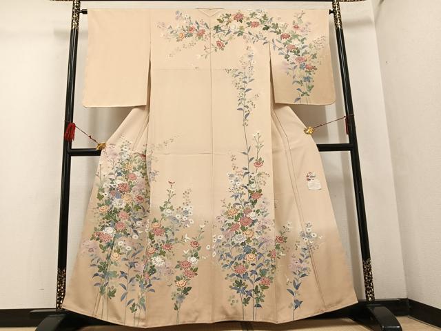 ■■■　サイズ　■■■ 身丈 158cm（肩から） 裄丈 64cm 袖丈 55cm　縫込み 6.5cm 袖幅 32cm 前幅 24.5cm 後幅 30cm 着物縫いこみ 内揚げ 6cm 裄 お袖側 約0cm　身頃側 約2cm ■■■　商品詳...