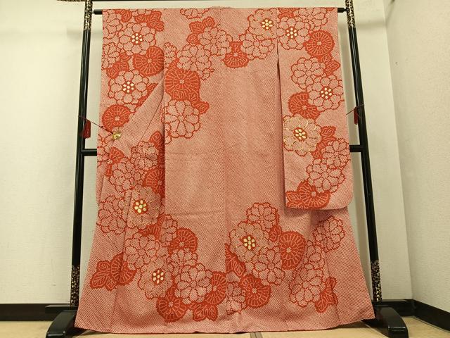 ■■■　サイズ　■■■ 身丈 164.5cm（肩から） 裄丈 62.5cm 袖丈 107cm　縫込み 5cm 袖幅 32cm 前幅 25cm 後幅 29cm 着物縫いこみ 内揚げ 0cm 裄 お袖側 約4cm　身頃側 約4cm ■■■　商品...