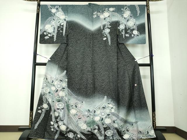 ■■■　サイズ　■■■ 身丈 169cm（肩から） 裄丈 68cm 袖丈 53cm　縫込み 4cm 袖幅 34cm 前幅 24.5cm 後幅 30cm 着物縫いこみ 内揚げ 0cm 裄 お袖側 約3cm　身頃側 約3cm ■■■　商品詳細　...