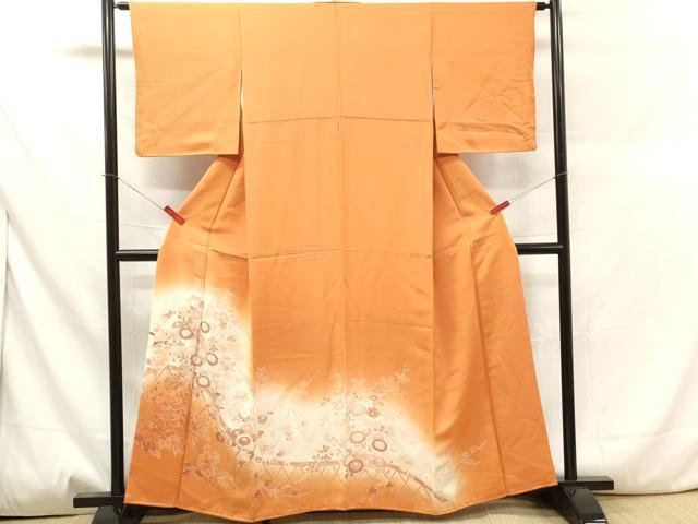 ■■■　サイズ　■■■ 身丈 160cm（肩から） 裄丈 63cm 袖丈 48cm　縫込み 4.5cm 袖幅 33cm 前幅 26cm 後幅 29cm 着物縫いこみ 内揚げ 4.5cm 裄 お袖側 約3cm　身頃側 約4cm ■■■　商品詳...