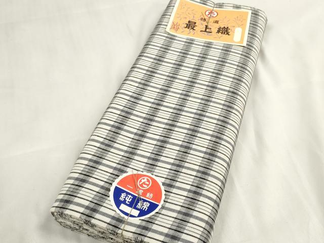 ■■■　サイズ　■■■ 長さ　　着尺分あり 幅　　　約36cm ■■■　商品詳細　■■■ 【綿・未使用】 状態は接写画像のように表地所々に薄い汚れがございます。 大変上質な逸品になります。 お安く出品致しますので、是非この機会にいかがでしょ...