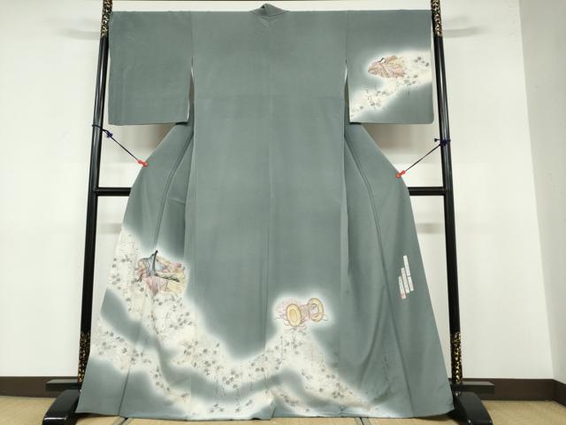 ■■■　サイズ　■■■ 身丈 165.5cm（肩から） 裄丈 69.5cm 袖丈 51cm　縫込み 6cm 袖幅 35cm 前幅 27cm 後幅 30.5cm 着物縫いこみ 内揚げ 7cm 裄 お袖側 約3cm　身頃側 約3cm ■■■　商...