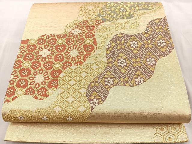 ■■■　サイズ　■■■ 長さ 428cm 幅 31cm程 ■■■　商品詳細　■■■ 【正絹・芯なし】 詳細に関しましては、画像をご確認ください。 大変上質な逸品になります。 お安く出品致しますので、是非この機会にいかがでしょうか？ ※汚れ等...