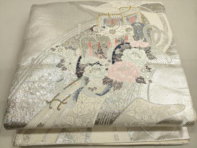 ■■■　サイズ　■■■ 長さ 432cm 幅 30.5cm程 ■■■　商品詳細　■■■ 【正絹・芯なし】 詳細に関しましては、画像をご確認ください。 大変上質な逸品になります。 お安く出品致しますので、是非この機会にいかがでしょうか？ ■■...