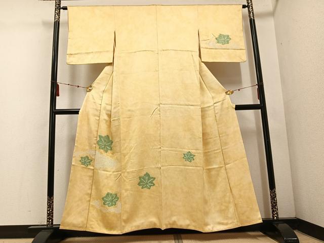■■■　サイズ　■■■ 身丈 154.5cm（肩から） 裄丈 63cm 袖丈 44.5cm　縫込み 5cm 袖幅 32cm 前幅 22.5cm 後幅 28cm 着物縫いこみ 内揚げ 0cm 裄 お袖側 約0cm　身頃側 約1.5cm ■■■...