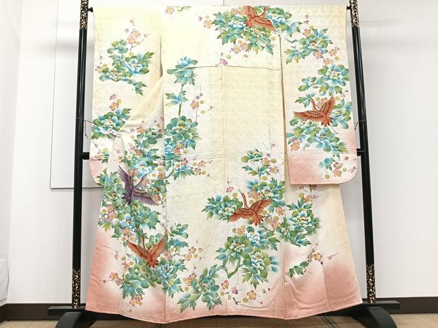 ■■■　サイズ　■■■ 身丈 158cm（肩から） 裄丈 65cm 袖丈 94cm　縫込み 5cm 袖幅 34cm 前幅 22.5cm 後幅 30.5cm 着物縫いこみ 内揚げ 4.5cm 裄 お袖側 約0cm　身頃側 約1cm ■■■　商...