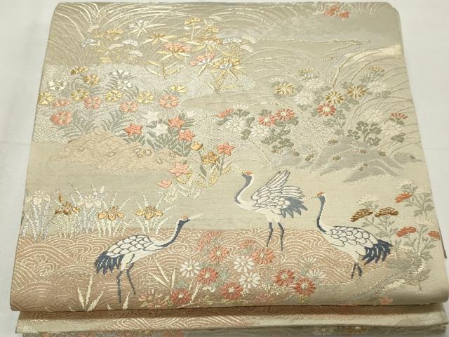 ■■■　サイズ　■■■ 長さ 430cm 幅 30.5cm程 ■■■　商品詳細　■■■ 【正絹】 詳細に関しましては、画像をご確認ください。 大変上質な逸品になります。 お安く出品致しますので、是非この機会にいかがでしょうか？ ※汚れ等に関...