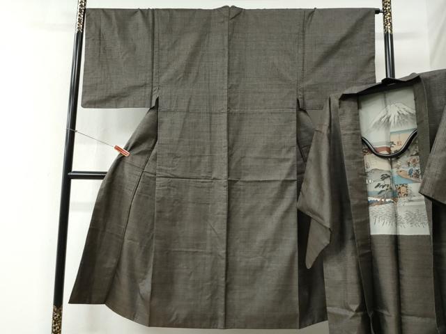 ■■■　サイズ　■■■ 【着物】 身丈 141cm（肩から） 裄丈 67.5cm 袖丈 48cm　縫込み 4cm 袖幅 34cm 前幅 24.5cm 後幅 30cm 着物縫いこみ 内揚げ 14cm 裄 お袖側 約1cm　身頃側 約4.5cm...