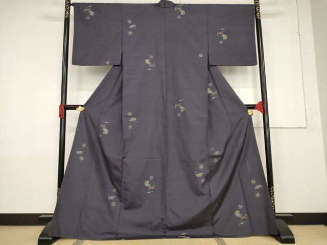 ■■■　サイズ　■■■ 身丈 169.5cm（肩から） 裄丈 66cm 袖丈 49cm　縫込み 5cm 袖幅 34cm 前幅 25cm 後幅 30cm 着物縫いこみ 内揚げ 4cm 裄 お袖側 約1.5cm　身頃側 約2.5cm ■■■　商...