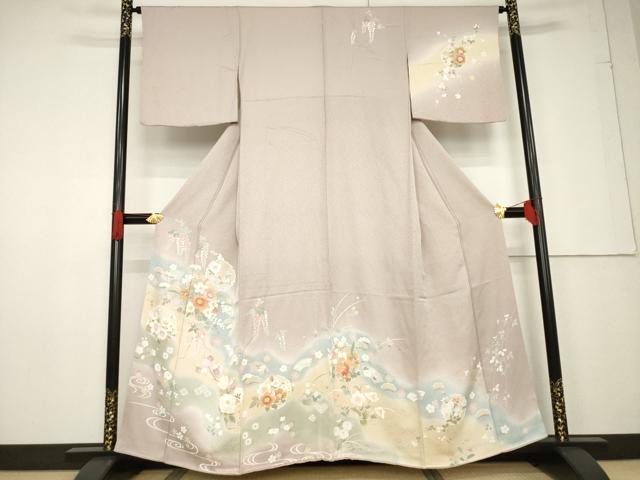 ■■■　サイズ　■■■ 身丈 157cm（肩から） 裄丈 63.5cm 袖丈 46cm　縫込み 6.5cm 袖幅 34cm 前幅 24cm 後幅 30cm 着物縫いこみ 内揚げ 8.5cm 裄 お袖側 約2cm　身頃側 約7cm ■■■　商...