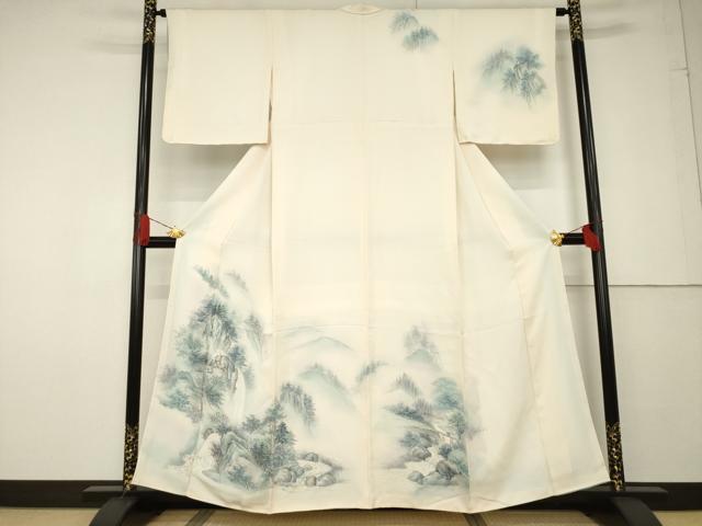 ■■■　サイズ　■■■ 身丈 157cm（肩から） 裄丈 64cm 袖丈 47.5cm　縫込み 5cm 袖幅 34cm 前幅 24cm 後幅 28.5cm 着物縫いこみ 内揚げ 0cm 裄 お袖側 約1cm　身頃側 約3cm ■■■　商品詳...