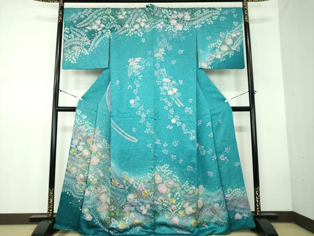 ■■■　サイズ　■■■ 身丈 167cm（肩から） 裄丈 68cm 袖丈 49cm　縫込み 7cm 袖幅 34cm 前幅 24.5cm 後幅 30cm 着物縫いこみ 内揚げ 2.5cm 裄 お袖側 約2.5cm　身頃側 約1cm ■■■　商...