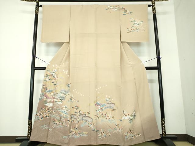 ■■■　サイズ　■■■ 身丈 162.5cm（肩から） 裄丈 63.5cm 袖丈 48.5cm　縫込み 5.5cm 袖幅 33cm 前幅 23cm 後幅 29cm 着物縫いこみ 内揚げ 3cm 裄 お袖側 約2.5cm　身頃側 約4cm ■...
