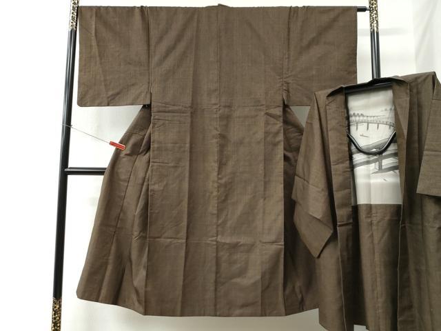 ■■■　サイズ　■■■ 【着物】 身丈 140cm（肩から） 裄丈 66cm 袖丈 49cm　縫込み 4cm 袖幅 34cm 前幅 25cm 後幅 30cm 着物縫いこみ 内揚げ 7cm 裄 お袖側 約1cm　身頃側 約3cm 【羽織】 身...