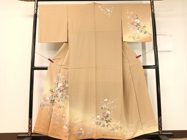 ■■■　サイズ　■■■ 身丈 155.5cm（肩から） 裄丈 66.5cm 袖丈 48cm　縫込み 5.5cm 袖幅 34cm 前幅 24cm 後幅 30.5cm 着物縫いこみ 内揚げ 9cm 裄 お袖側 約2cm　身頃側 約3cm ■■■...