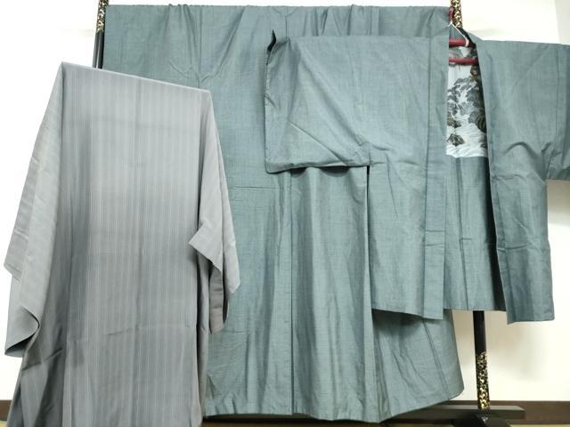 ■■■　サイズ　■■■ 【着物】 身丈 152cm（肩から） 裄丈 76.5cm 袖丈 53cm　縫込み 3cm 袖幅 38cm 前幅 28.5cm 後幅 34.5cm 着物縫いこみ 内揚げ 5cm 裄 お袖側 約2cm　身頃側 約1cm ...