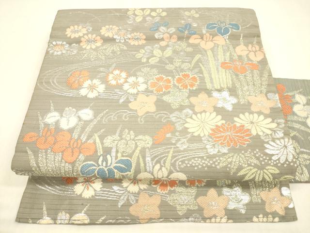 ■■■　サイズ　■■■ 長さ 322cm　幅 31cm程 ■■■　商品詳細　■■■ 【正絹】 状態は接写画像のように表地所々・裏地に薄い汚れがございます。 大変上質な逸品になります。 お安く出品致しますので、是非この機会にいかがでしょうか？...