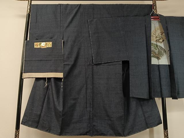 ■■■　サイズ　■■■ 【着物】 身丈 140cm（肩から） 裄丈 69.5cm 袖丈 48.5cm　縫込み 7.5cm 袖幅 36cm 前幅 24.5cm 後幅 30.5cm 着物縫いこみ 内揚げ 10cm 裄 お袖側 約2cm　身頃側 ...