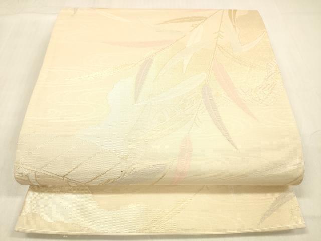 ■■■　サイズ　■■■ 長さ 428cm 幅 30.5cm程 ■■■　商品詳細　■■■ 【正絹】 状態は締めてはおりますが 特に目立ったシミ汚れなどもなく大変良い状態です。 大変上質な逸品になります。 お安く出品致しますので、是非この機会に...