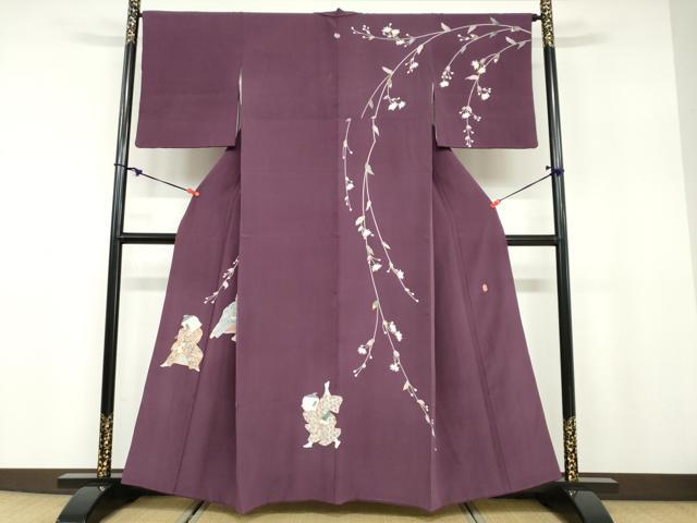 ■■■　サイズ　■■■ 身丈 158cm（肩から） 裄丈 65cm 袖丈 49.5cm　縫込み 4cm 袖幅 34cm 前幅 27cm 後幅 31cm 着物縫いこみ 内揚げ 3cm 裄 お袖側 約2cm　身頃側 約3cm ■■■　商品詳細　...