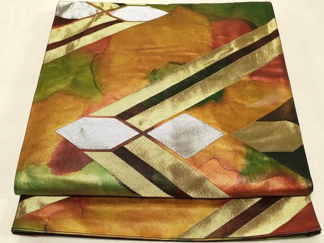 ■■■　サイズ　■■■ 長さ 416cm 幅 30.5cm程 ■■■　商品詳細　■■■ 【正絹・芯なし】 詳細に関しましては、画像をご確認ください。 大変上質な逸品になります。 お安く出品致しますので、是非この機会にいかがでしょうか？ ■■...