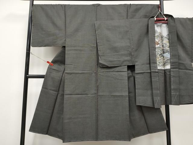 ■■■　サイズ　■■■ 【着物】 身丈 138cm（肩から） 裄丈 70cm 袖丈 48cm 袖幅 35cm 前幅 27.5cm 後幅 31cm 着物縫いこみ 内揚げ 5.5cm 裄 お袖側 約 1cm　身頃側 約 1cm 【羽織】 身丈 ...
