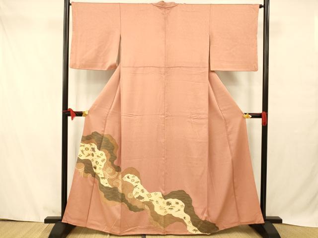 ■■■　サイズ　■■■ 身丈 161cm（肩から） 裄丈 65cm 袖丈 48cm　縫込み 4.5cm 袖幅 33cm 前幅 25cm 後幅 30.5cm 着物縫いこみ 内揚げ 3cm 裄 お袖側 約2cm　身頃側 約3cm ■■■　商品詳...