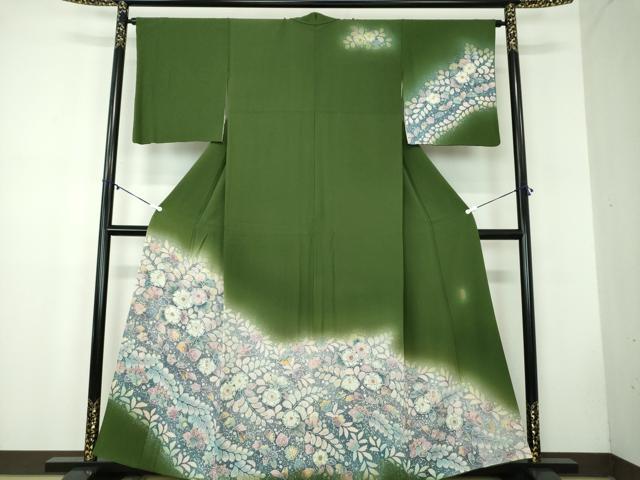 ■■■　サイズ　■■■ 身丈 160.5cm（肩から） 裄丈 64.5cm 袖丈 48cm　縫込み 5cm 袖幅 33cm 前幅 24.5cm 後幅 30.5cm 着物縫いこみ 内揚げ 8.5cm 裄 お袖側 約2cm　身頃側 約2cm ■...