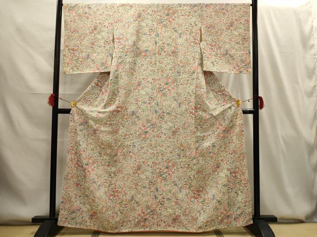 ■■■　サイズ　■■■ 身丈 162cm（肩から） 裄丈 66cm 袖丈 52cm　縫込み 3cm 袖幅 33.5cm 前幅 23cm 後幅 28.5cm 着物縫いこみ 内揚げ 2.5cm 裄 お袖側 約1cm　身頃側 約2cm ■■■　商...