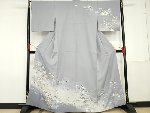 ■■■　サイズ　■■■ 身丈 162cm（肩から） 裄丈 68cm 袖丈 49cm　縫込み 7cm 袖幅 35cm 前幅 25cm 後幅 30.5cm 着物縫いこみ 内揚げ 7.5cm 裄 お袖側 約1cm　身頃側 約1.5cm ■■■　商...