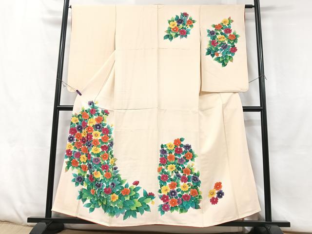 ■■■　サイズ　■■■ 身丈 155cm（肩から） 裄丈 62cm 袖丈 66cm　縫込み 2.5cm 袖幅 32cm 前幅 22.5cm 後幅 30cm 着物縫いこみ 内揚げ 3.5cm 裄 お袖側 約4cm　身頃側 約5.5cm ■■■...