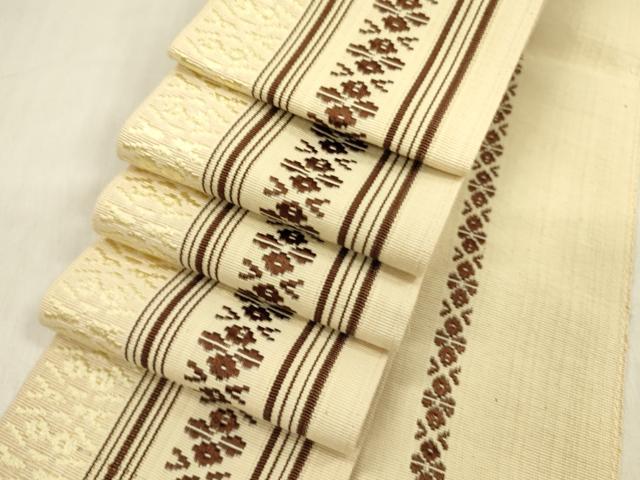 ■■■　サイズ　■■■ 長さ 388cm 幅 10cm程 ■■■　商品詳細　■■■ 【交織】 状態は接写画像のように裏面に薄い汚れがございますが その他表地は特に目立ったシミ汚れなどもなく大変良い状態です。 お安く出品致しますので、是非この...