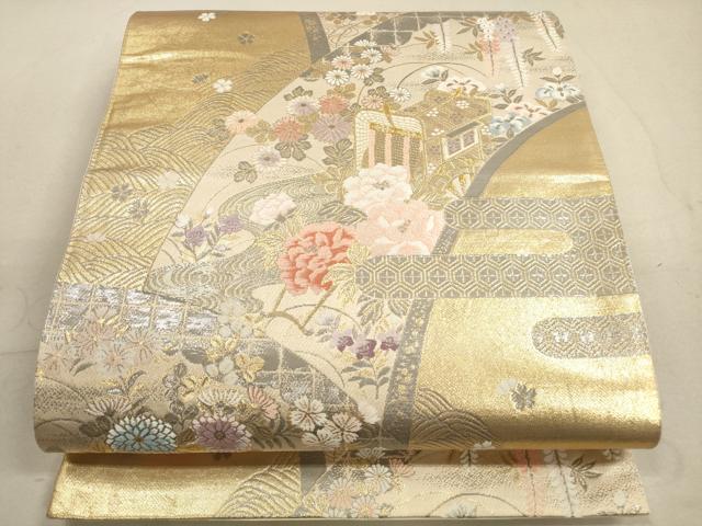 ■■■　サイズ　■■■ 長さ 438cm 幅 30.5cm程 ■■■　商品詳細　■■■ 【正絹】 詳細に関しましては、画像をご確認ください。 大変上質な逸品になります。 お安く出品致しますので、是非この機会にいかがでしょうか？ ■■■　注意...