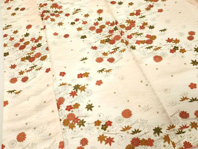 ■■■　サイズ　■■■ 身丈 163.5cm（肩から） 裄丈 64cm 袖丈 49cm　縫込み 3.5cm 袖幅 32cm 前幅 23cm 後幅 31cm 着物縫いこみ 内揚げ 0cm 裄 お袖側 約4cm　身頃側 約4cm ■■■　商品詳...
