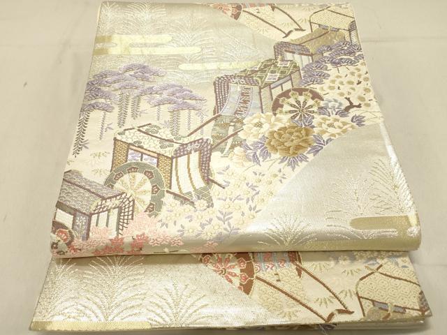 ■■■　サイズ　■■■ 長さ 424cm 幅 31cm程 ■■■　商品詳細　■■■ 【正絹】 詳細に関しましては、画像をご確認ください。 大変上質な逸品になります。 お安く出品致しますので、是非この機会にいかがでしょうか？ ※汚れ等に関しま...