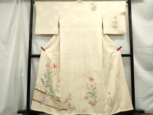 ■■■　サイズ　■■■ 身丈 157cm（肩から） 裄丈 64cm 袖丈 49cm　縫込み 6.5cm 袖幅 32cm 前幅 24cm 後幅 29cm 着物縫いこみ 内揚げ 5cm 裄 お袖側 約3.5cm　身頃側 約4cm ■■■　商品詳...