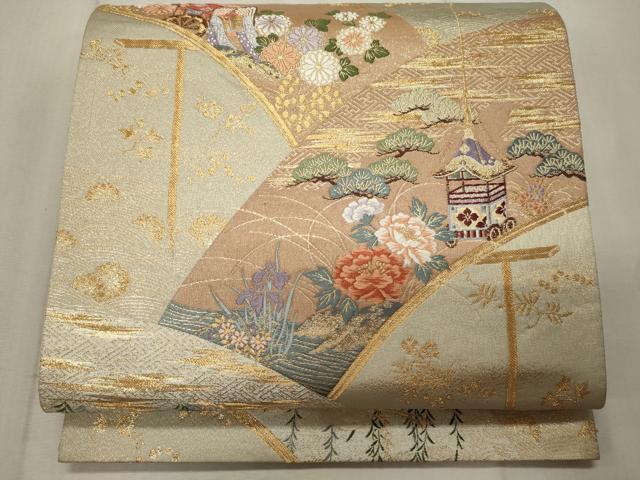 ■■■　サイズ　■■■ 長さ 424cm 幅 31cm程 ■■■　商品詳細　■■■ 【正絹・芯なし】 詳細に関しましては、画像をご確認ください。 大変上質な逸品になります。 お安く出品致しますので、是非この機会にいかがでしょうか？ ※汚れ等...