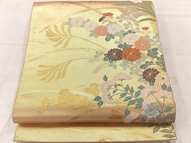 ■■■　サイズ　■■■ 長さ 428cm 幅 31cm程 ■■■　商品詳細　■■■ 【正絹】 詳細に関しましては、画像をご確認ください。 大変上質な逸品になります。 お安く出品致しますので、是非この機会にいかがでしょうか？ ■■■　注意事項...