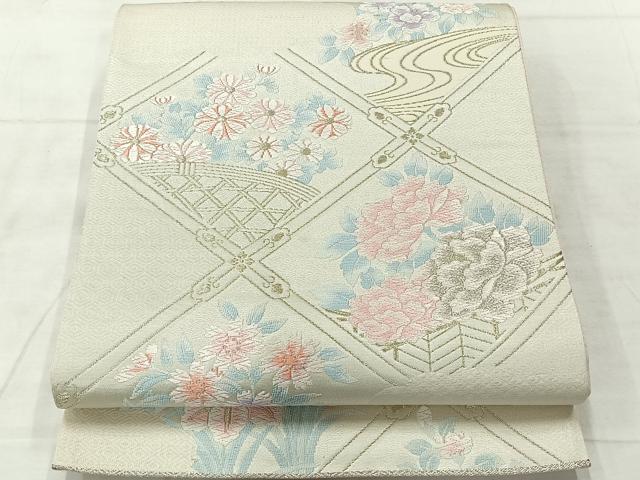 ■■■　サイズ　■■■ 長さ 436cm 幅 30.5cm程 ■■■　商品詳細　■■■ 【正絹・芯なし】 詳細に関しましては、画像をご確認ください。 大変上質な逸品になります。 お安く出品致しますので、是非この機会にいかがでしょうか？ ■■...