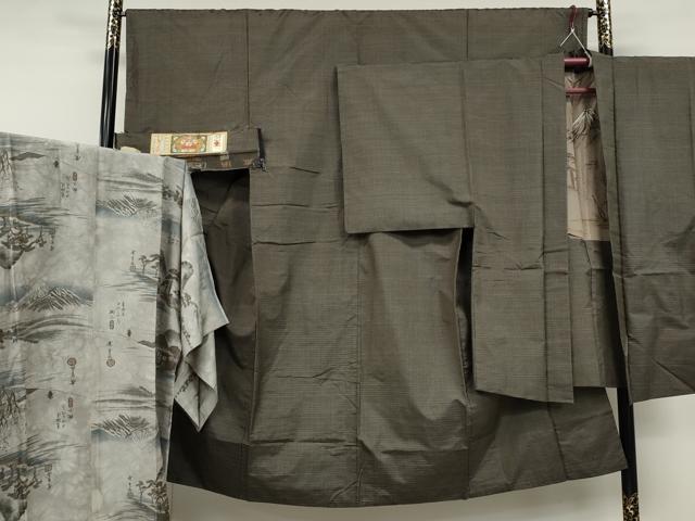 ■■■　サイズ　■■■ 【着物】 身丈 139cm（肩から） 裄丈 65.5cm 袖丈 49cm　縫込み 5cm 袖幅 34cm 前幅 25cm 後幅 30cm 着物縫いこみ 内揚げ 7cm 裄 お袖側 約5cm　身頃側 約5cm 【羽織】...
