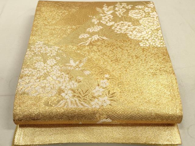 ■■■　サイズ　■■■ 長さ 436cm 幅 30.5cm程 ■■■　商品詳細　■■■ 【正絹・芯なし】 詳細に関しましては、画像をご確認ください。 大変上質な逸品になります。 お安く出品致しますので、是非この機会にいかがでしょうか？ ■■...