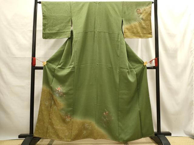 ■■■　サイズ　■■■ 身丈 160cm（肩から） 裄丈 64cm 袖丈 44.5cm　縫込み 5.5cm 袖幅 33cm 前幅 24.5cm 後幅 28.5cm 着物縫いこみ 内揚げ 5cm 裄 お袖側 約1.5cm　身頃側 約2.5cm...