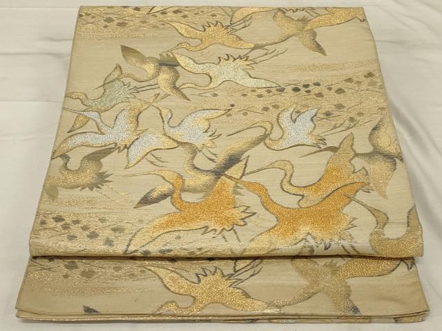 ■■■　サイズ　■■■ 長さ 392cm 幅 30.5cm程 ■■■　商品詳細　■■■ 【正絹・芯なし】 詳細に関しましては、画像をご確認ください。 大変上質な逸品になります。 お安く出品致しますので、是非この機会にいかがでしょうか？ ※汚...
