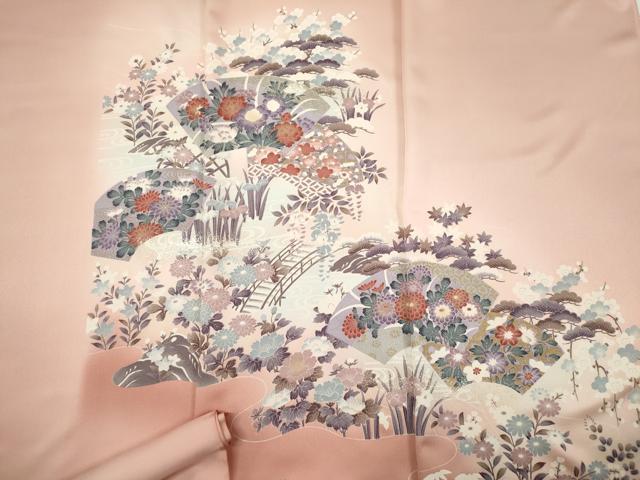 ■■■　サイズ　■■■ 長さ　　着尺分あり 幅　　　約38cm ■■■　商品詳細　■■■ 【正絹・未使用】 状態は接写画像のように表地所々・裏面所々に薄い汚れがございます。 大変上質な逸品になります。 お安く出品致しますので、是非この機会に...