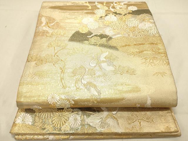 ■■■　サイズ　■■■ 長さ 436cm 幅 31cm程 ■■■　商品詳細　■■■ 【正絹・芯なし】 詳細に関しましては、画像をご確認ください。 大変上質な逸品になります。 お安く出品致しますので、是非この機会にいかがでしょうか？ ※汚れ等...